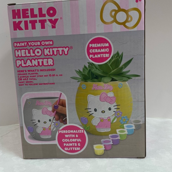 Sanrio | Art | Hello Kitty Planter Paint Your Own 4 | Poshmark